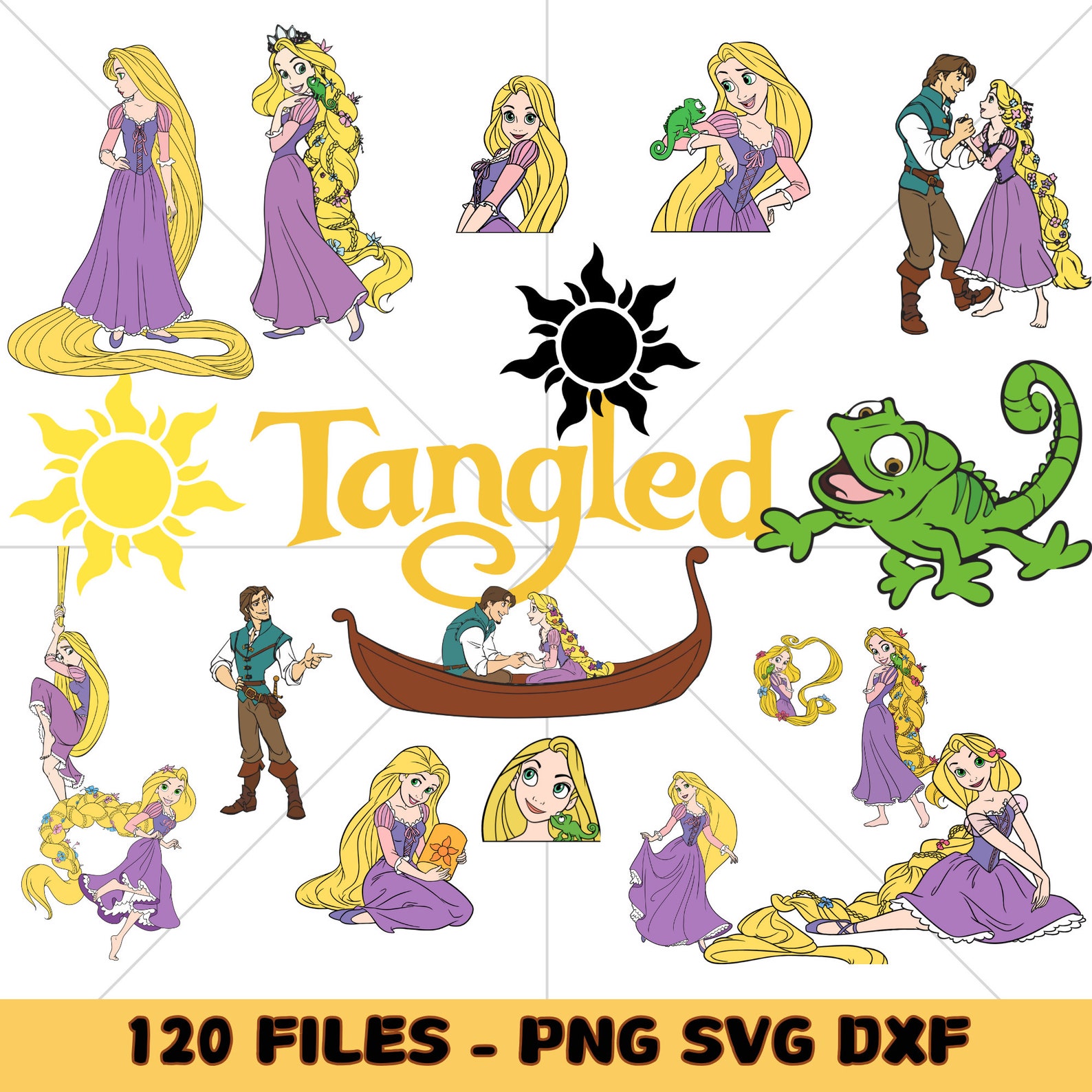 Rapunzel SVG Bundle, Tangled Svg, Rapunzel Svg Files for Cricut and ...