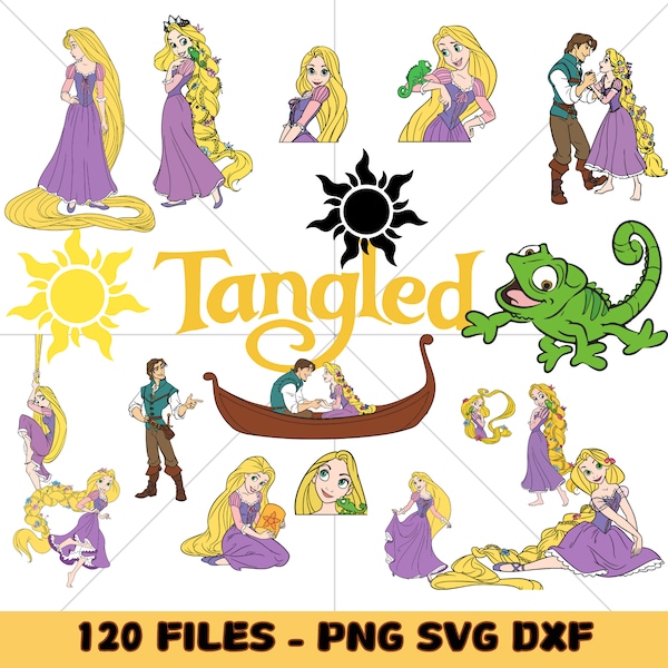 Rapunzel Svg - Etsy