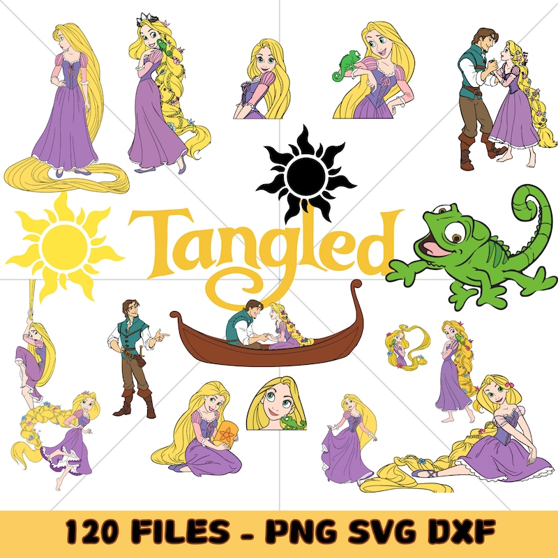 Rapunzel Svg - Etsy