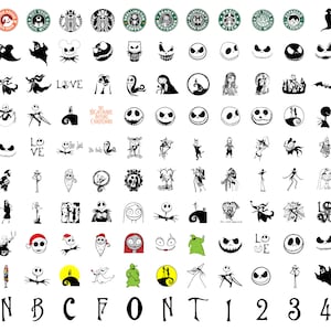 Nightmare Before Christmas Svg, Jack and Sally Svg, Mega Jack ...