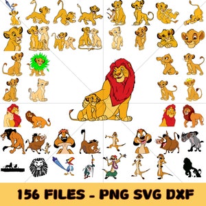 Lion King Clipart Bundle, Simba Cut Files for Cricut, Hakuna Matata ...