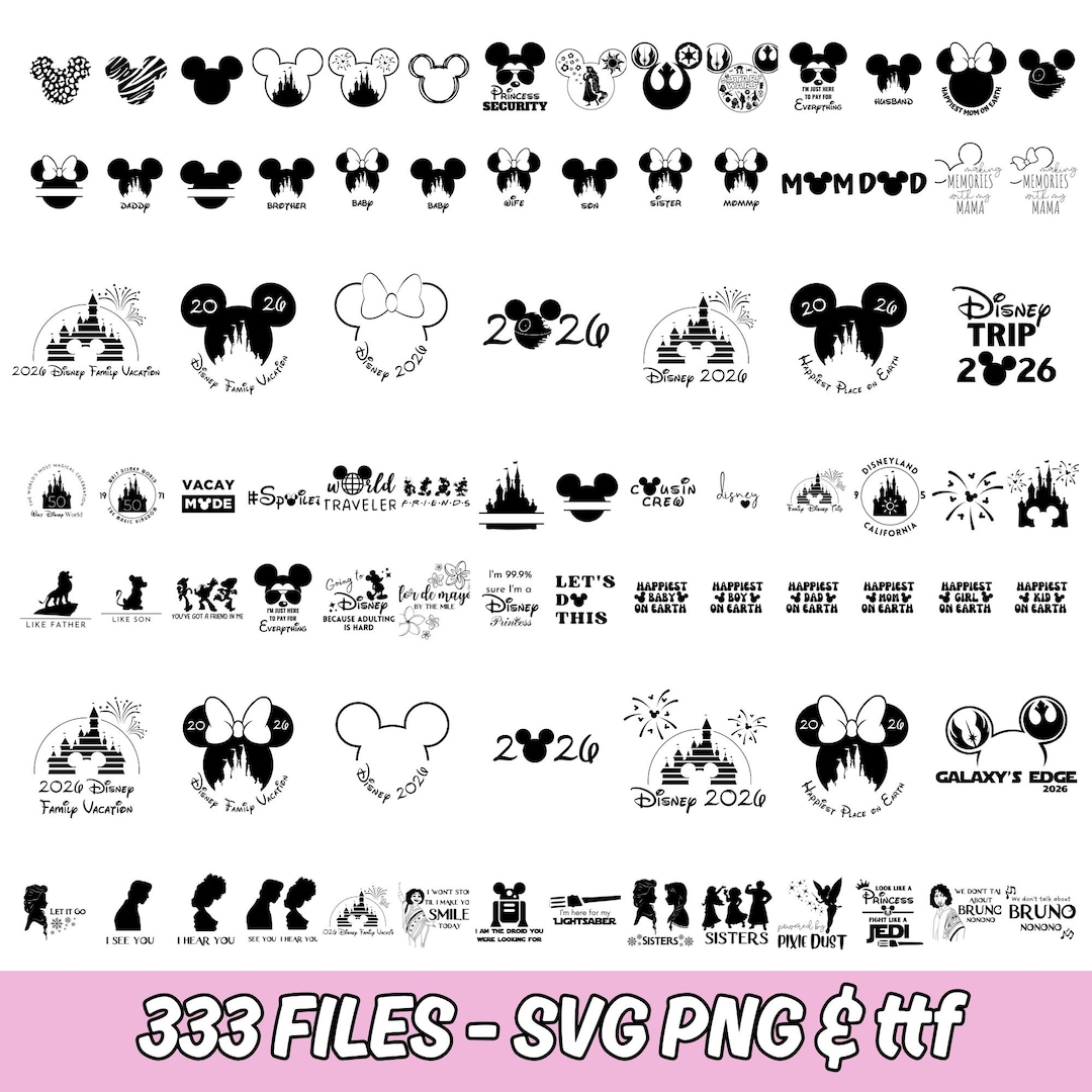 Family Vacation 2026 Mega Bundle, Family Trip Png Svg Designs, Magical ...