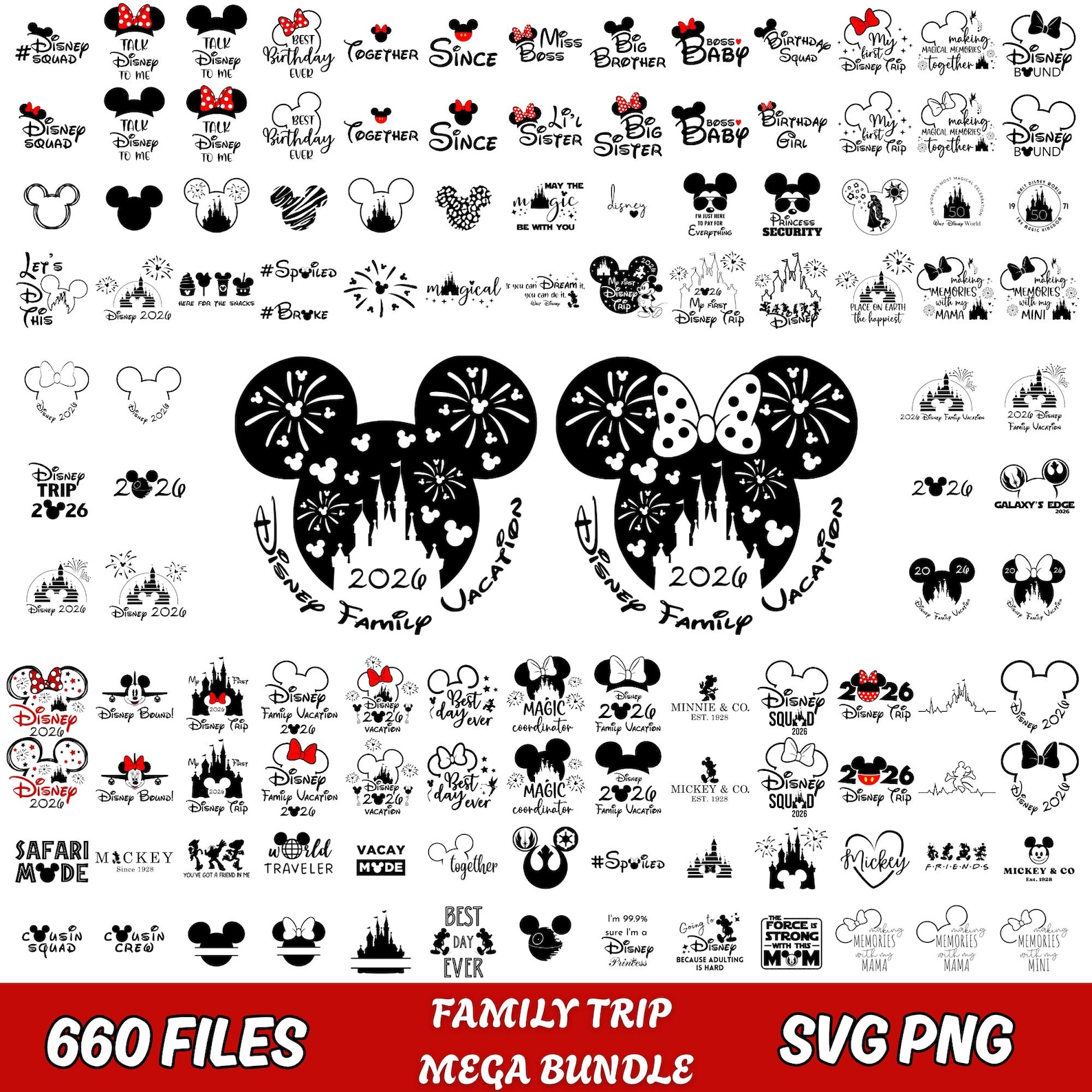 Family Trip 2026 Mega Bundle, Family Vacation 2026 Designs, Magical ...