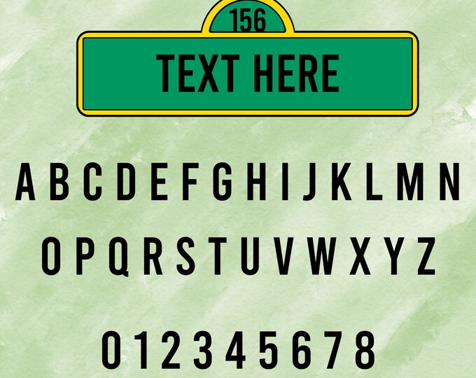 Street Sign Svg, Street Sign Cut File, Customizable Street Sign, Street ...