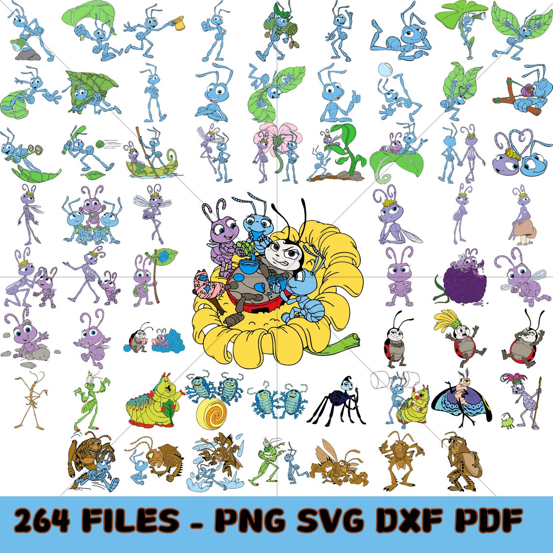 Bug's Life Svg, a Bug's Life Svg, Flik Svg, Bugs Life Svg, Hopper Svg ...