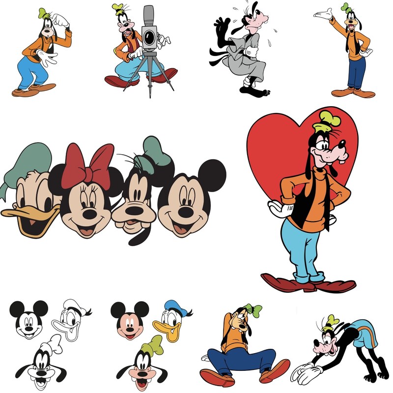 Goofy Svg - Etsy