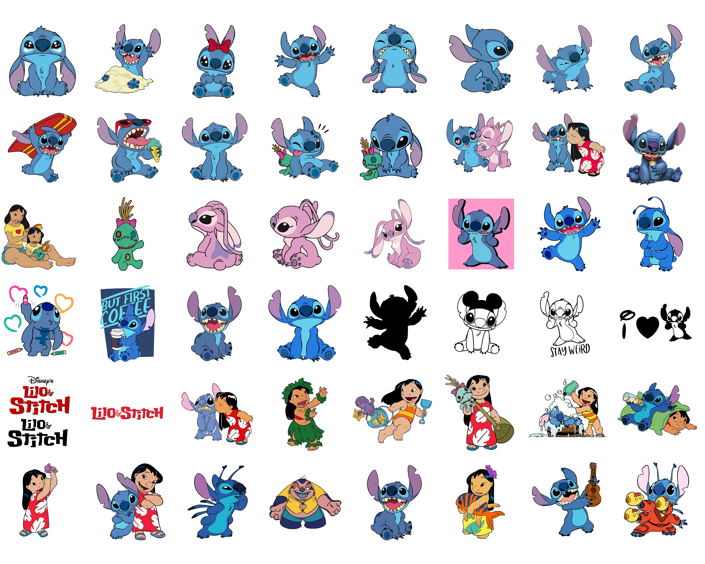 Lilo and Stitch Svg, Lilo and Stitch Png, Lilo and Stitch Clipart ...