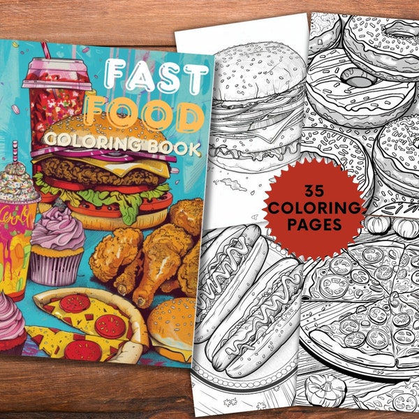 Food Coloring Book - Etsy
