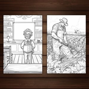 35 Trades and Professions Coloring Pages, Adult Coloring Book, Trades ...