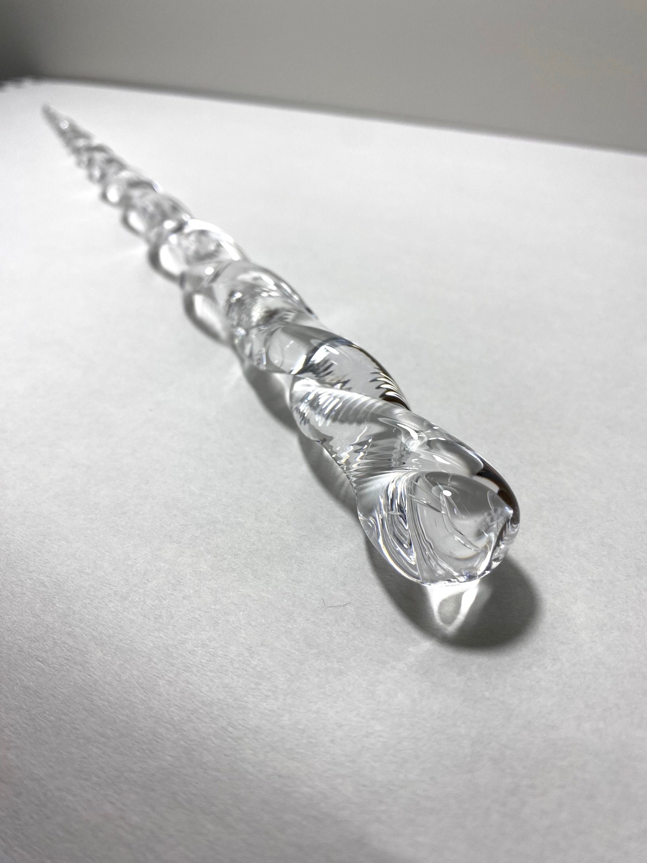 Straight, Clear Glass Wand #2 - Etsy