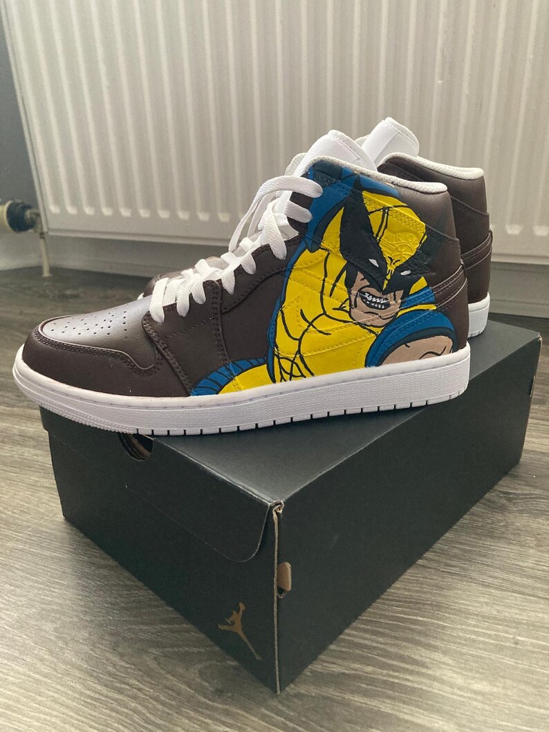 Deadpool & Wolverine Custom Hand-painted Official Nike Air Jordan 1 ...
