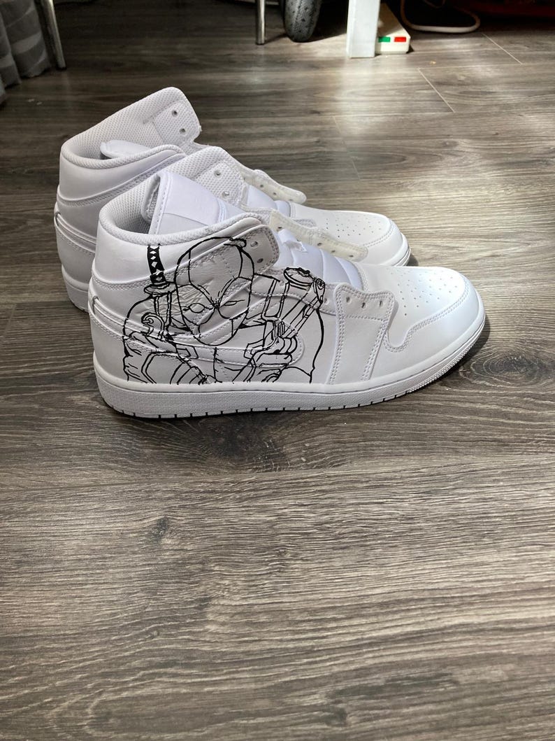 Buy Deadpool & Wolverine Custom Hand-painted Official Nike Air Jordan 1 ...