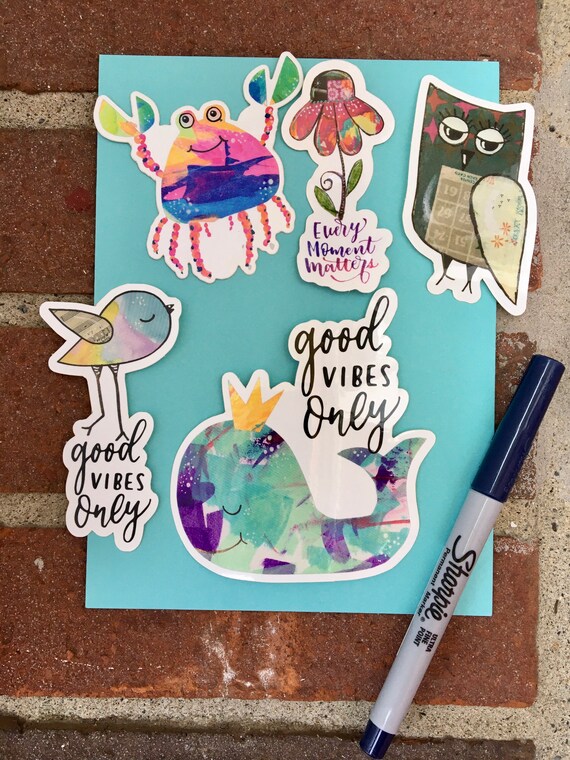 Sticker Set of 5 - Etsy