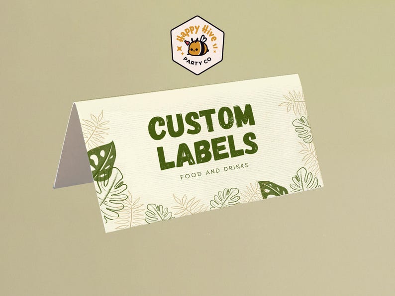 Wild One Safari Theme Food Labels Printable Jungle Party Decor - Etsy