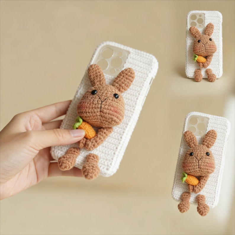 Custom Handmade Crochet Phone Case – Personalized Mobile Cover, Boho ...