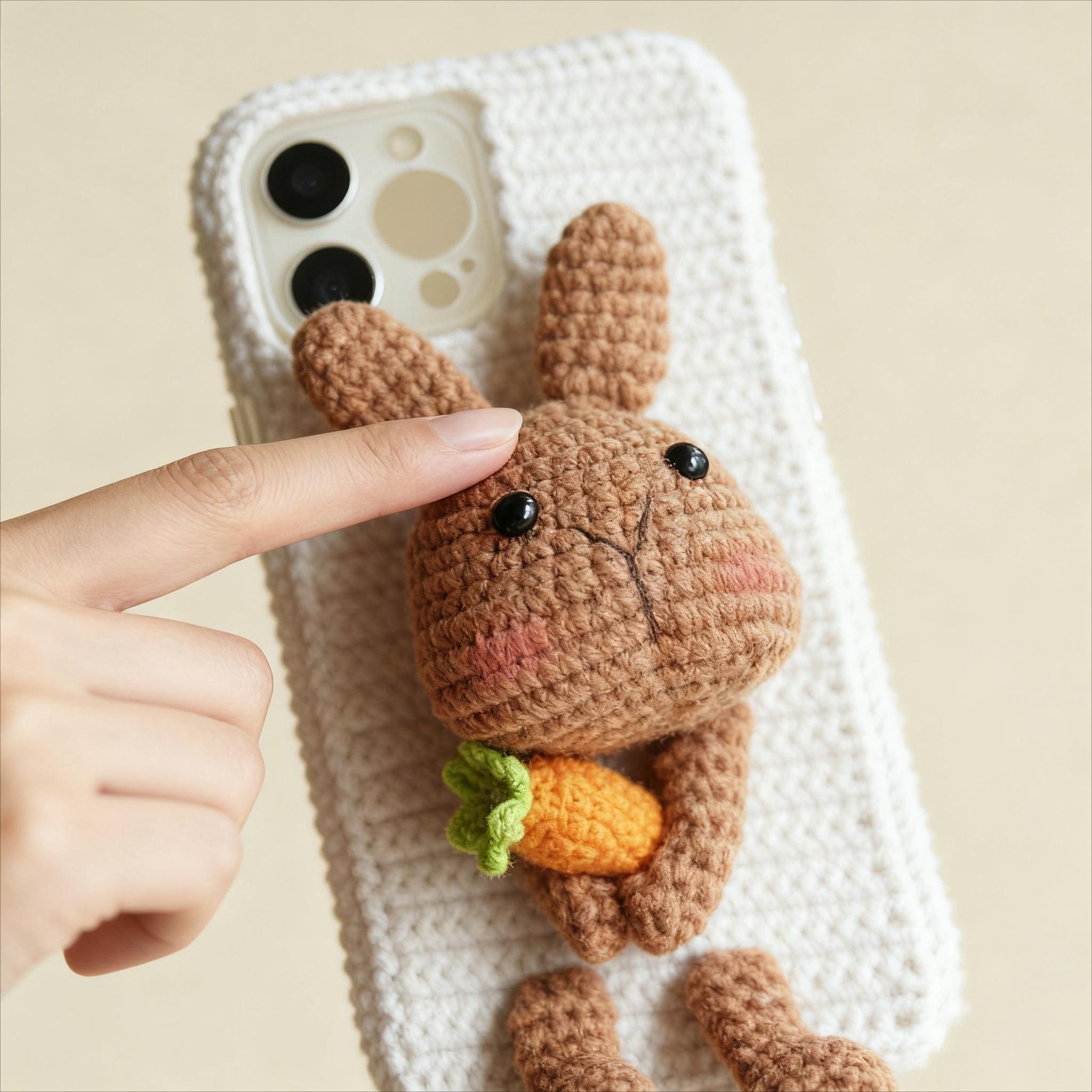 Custom Handmade Crochet Phone Case – Personalized Mobile Cover, Boho ...