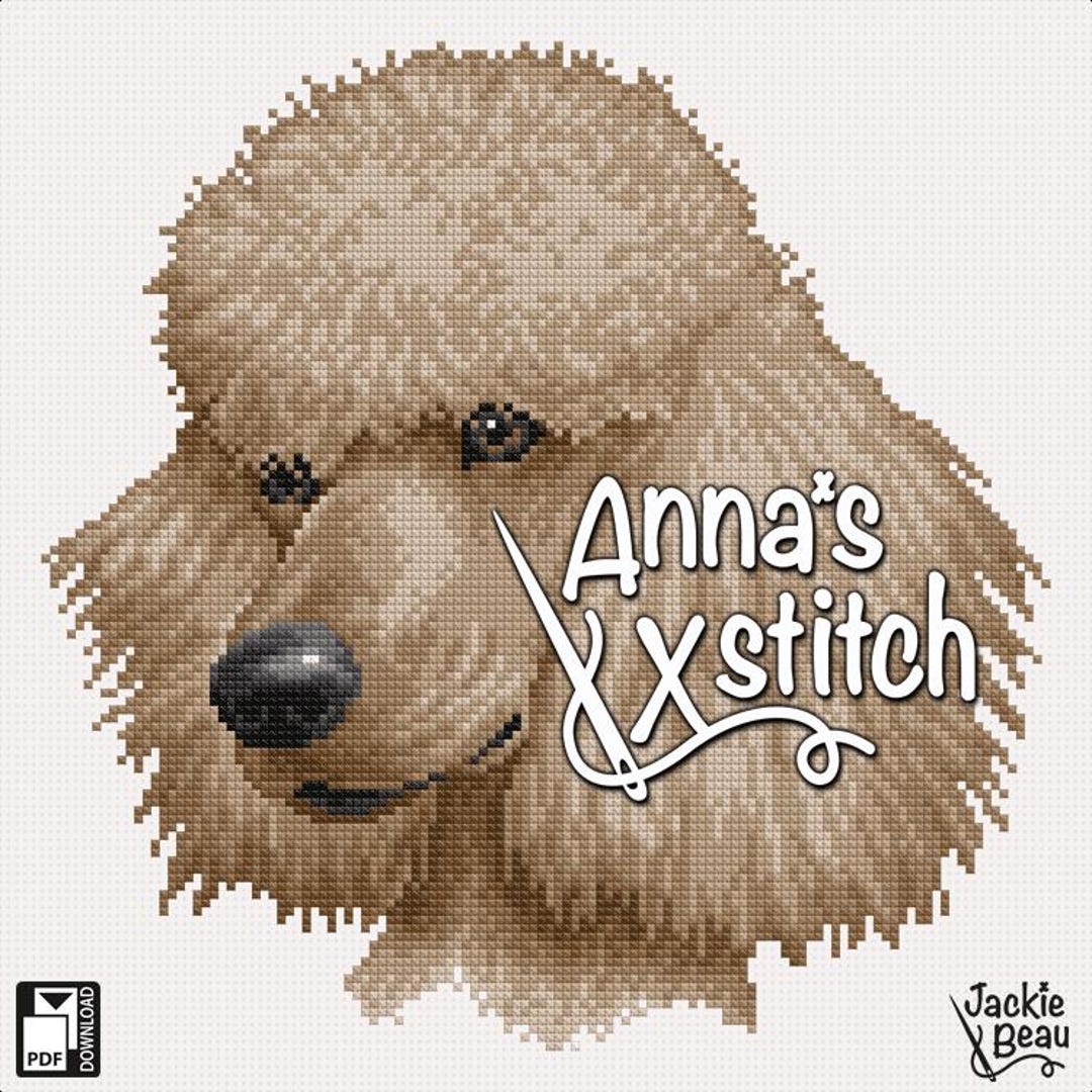 Poodle - Pet Cross Stitch Pattern Featuring a Domestic Animal PDF ...
