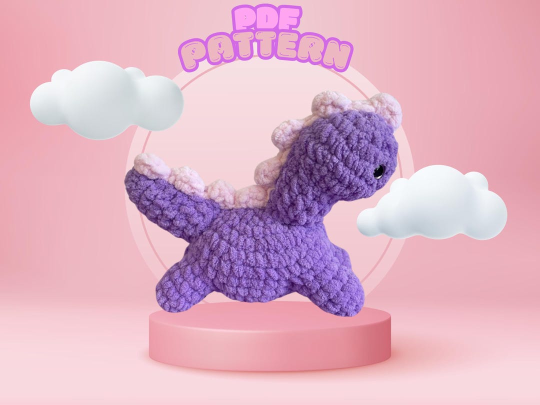 Dinosaur Crochet Pattern, Mini Dinosaur Amigurumi, Dinosaur Crochet ...