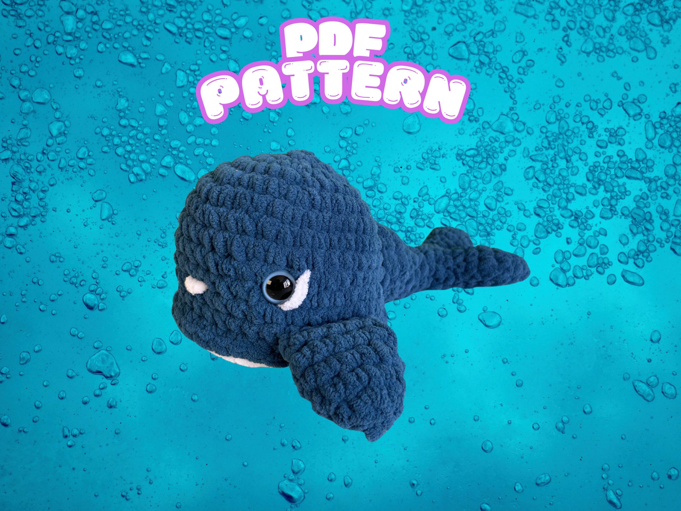 Whale Crochet Pattern, Blue Whale Crochet Pattern, Crochet Pattern ...