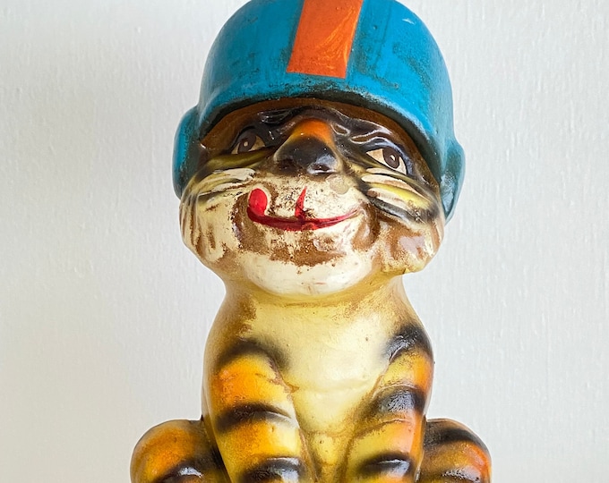 Vintage 1960s Auburn Tiger Football Mascot Coin Bank Mid Century MCM ...