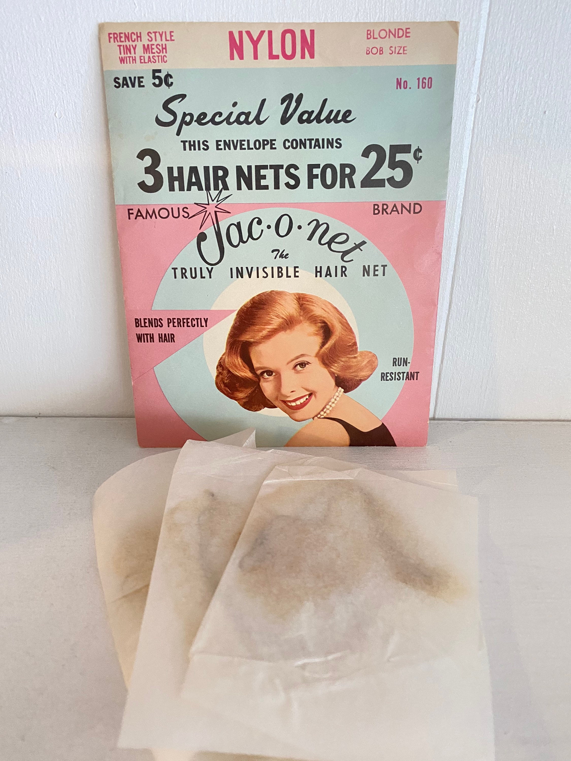Vintage 50s Jac O Net Hair Nets Blonde Set of 4 Mid Century Modern ...