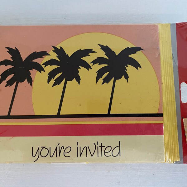 Miami Vice Invitations - Etsy