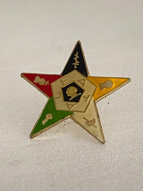 Vintage 50’s silk Order of the Eastern Star Masonic s… - Gem