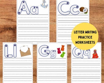 Alphabet Worksheet, Learning Letters for Kids, Learning to Write ...