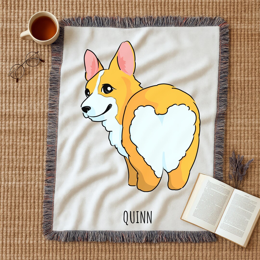 Personalized Corgi Blanket: Funny Corgi Gift - Etsy