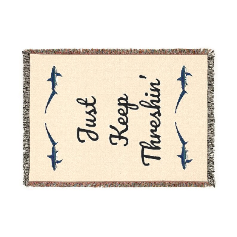 Thresher Shark Gift: Just Keep Threshin', Boat Blanket - Etsy
