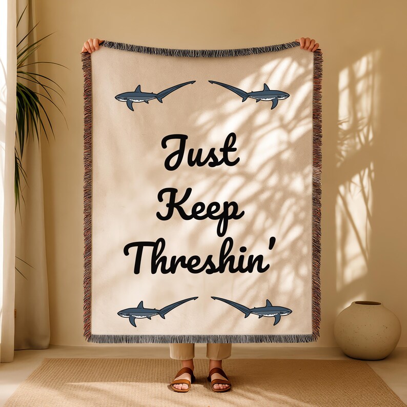Thresher Shark Gift: Just Keep Threshin', Boat Blanket - Etsy
