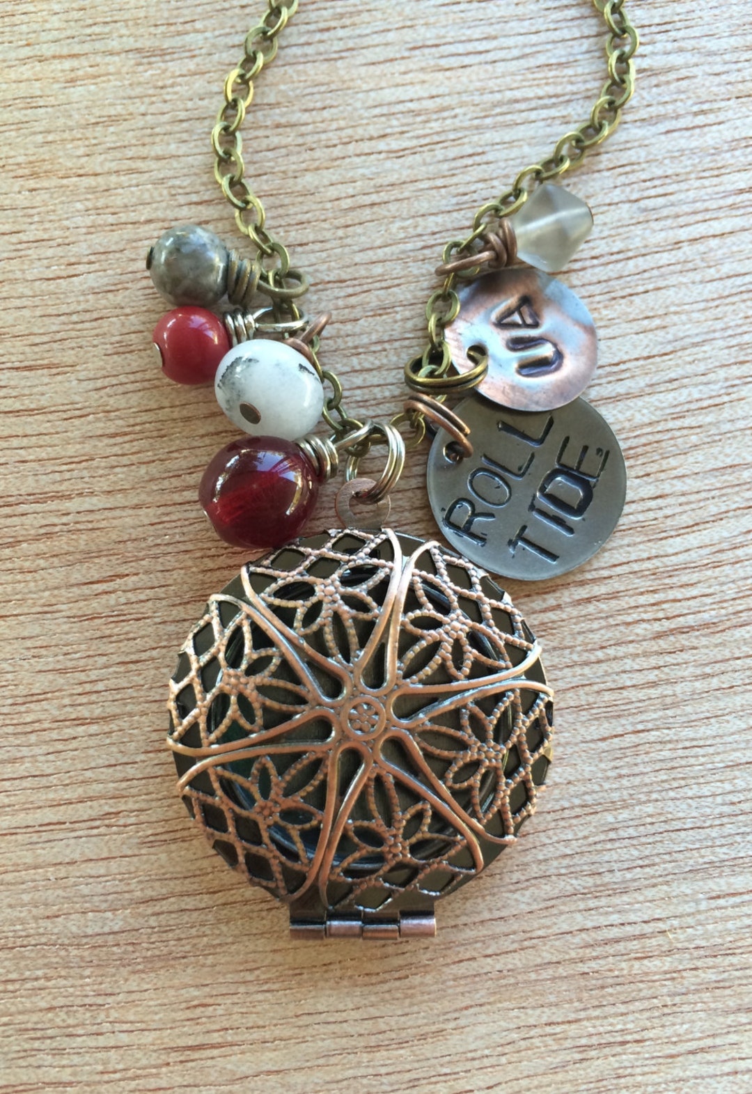 C153 UA Roll Tide Game Day Locket - Etsy