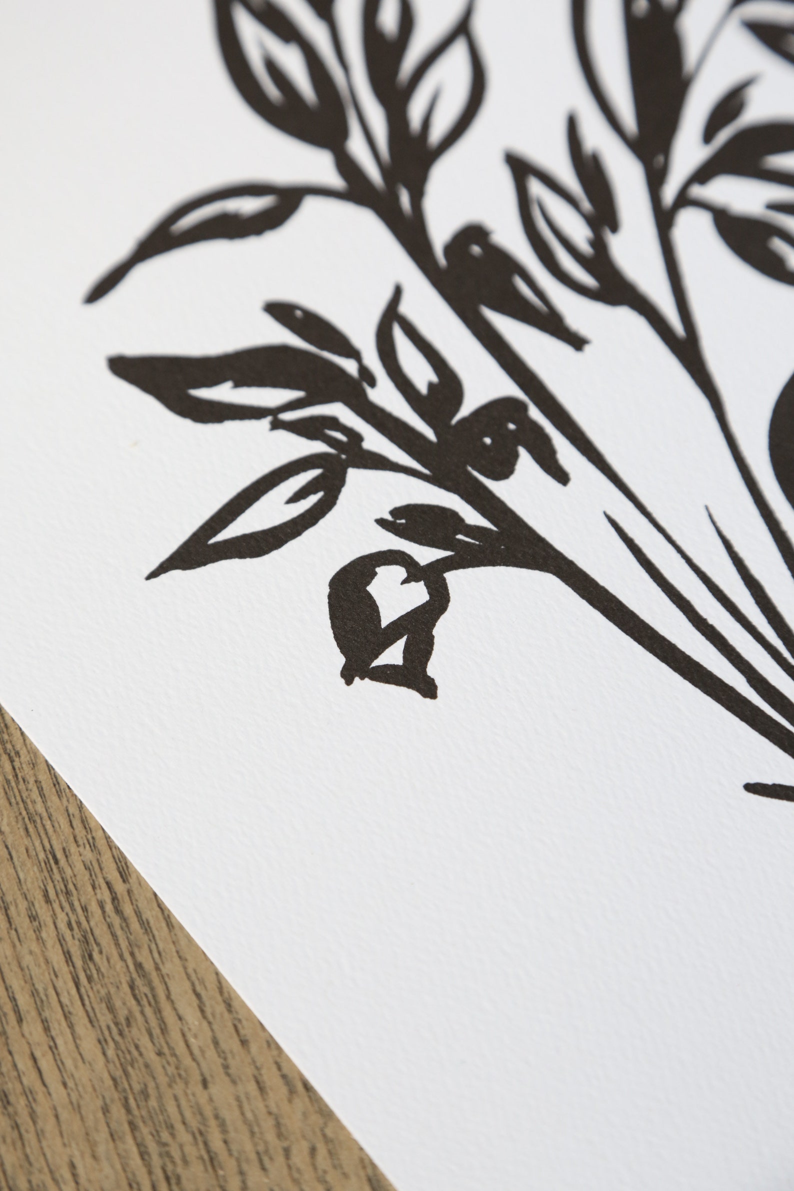 Foliage Ink Study 01, Archival Print. Original Artwork. Watercolor. Art ...