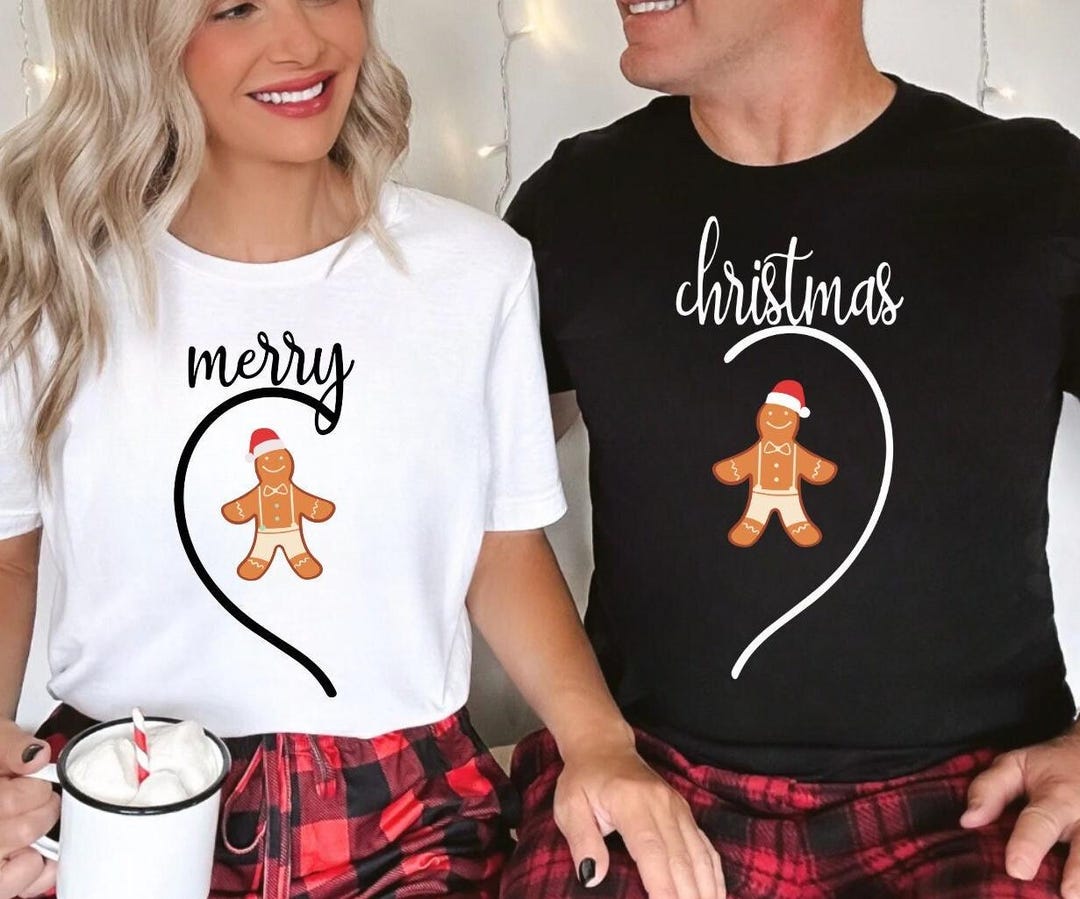 Couple Christmas Matching Shirt, Merry Christmas Couple Shirt ...