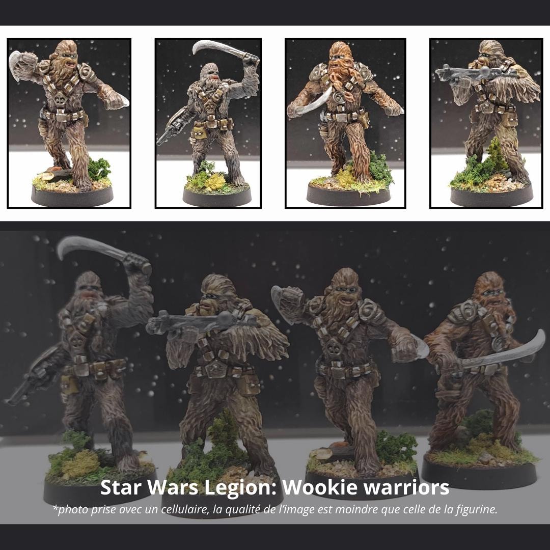 Star Wars Legion Wookie Warriors Unit Expansion rebel Side - Etsy