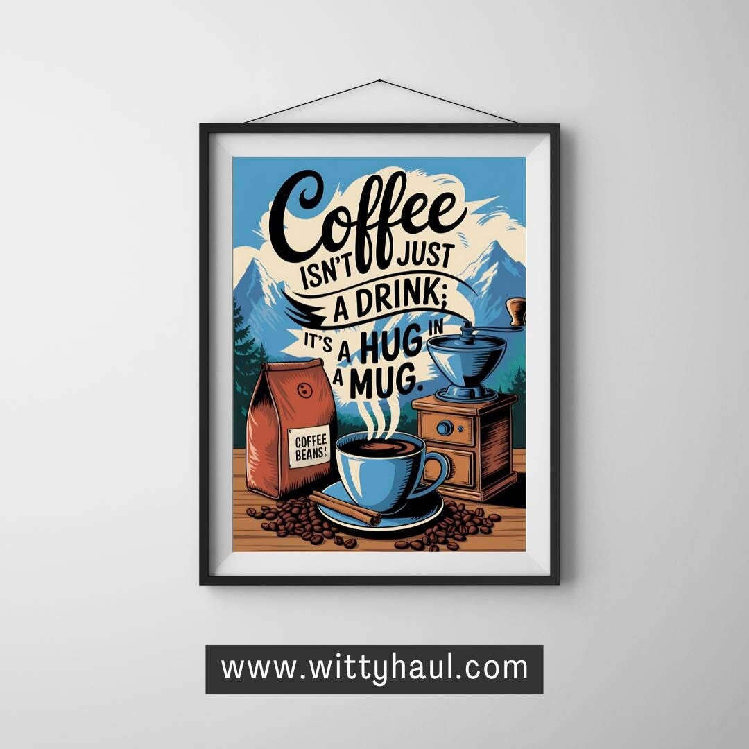 Coffee Wall Art, Coffee Posters, Coffee Prints, Trendy Coffee Art ...