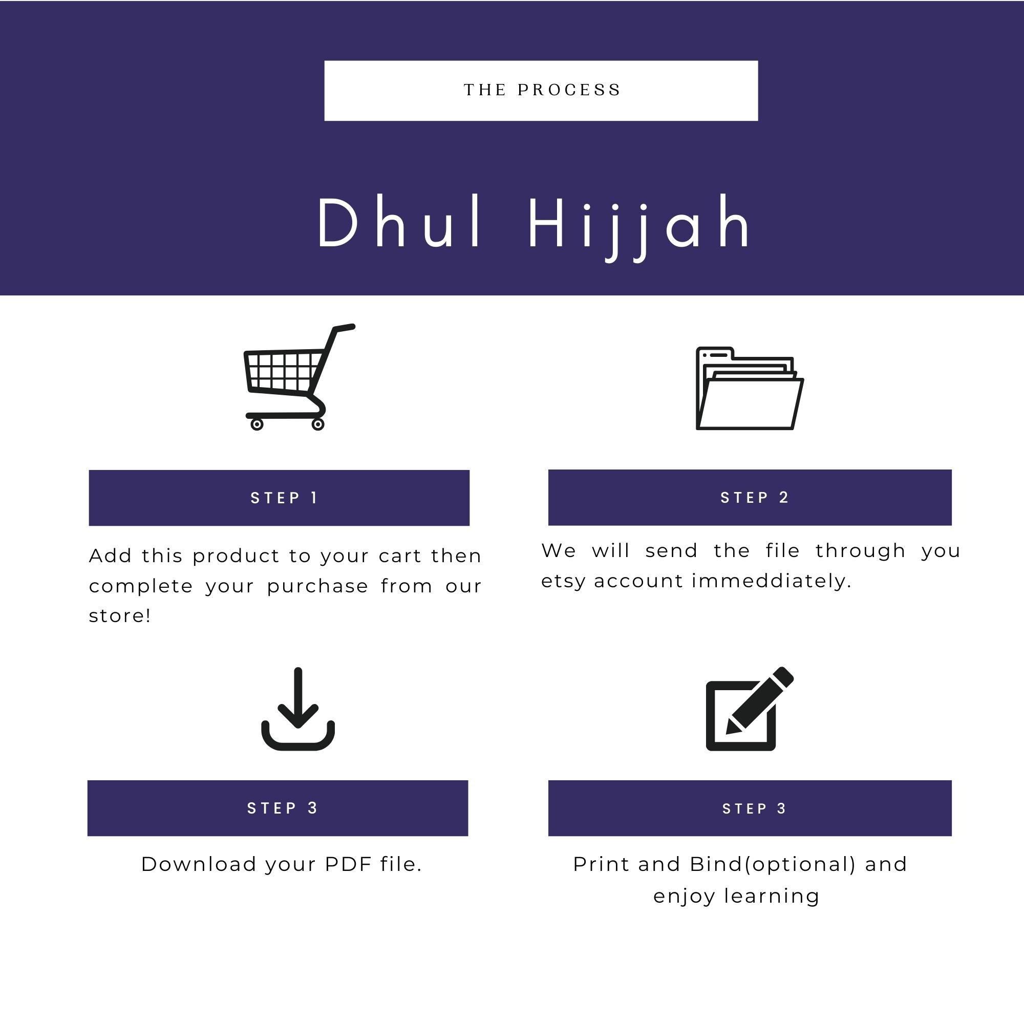 Dhul Hijjah Learning Pack: Islamic Montessori Activities (ages 3-5 ...