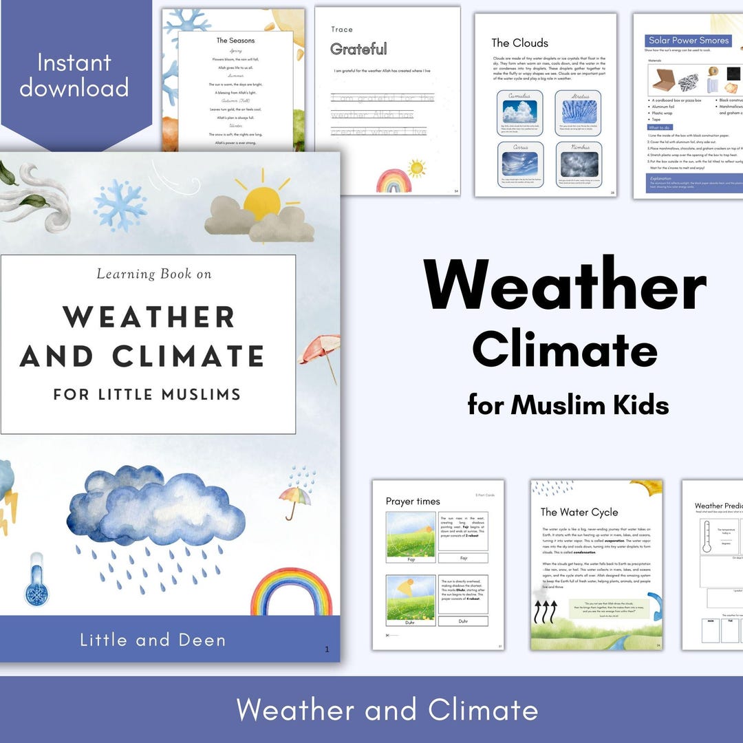 Weather & Climate Learning Pack: Islamic Homeschool (digital Download ...