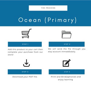 Ocean Learning Pack: Preschool Printable Activities & Montessori Unit ...