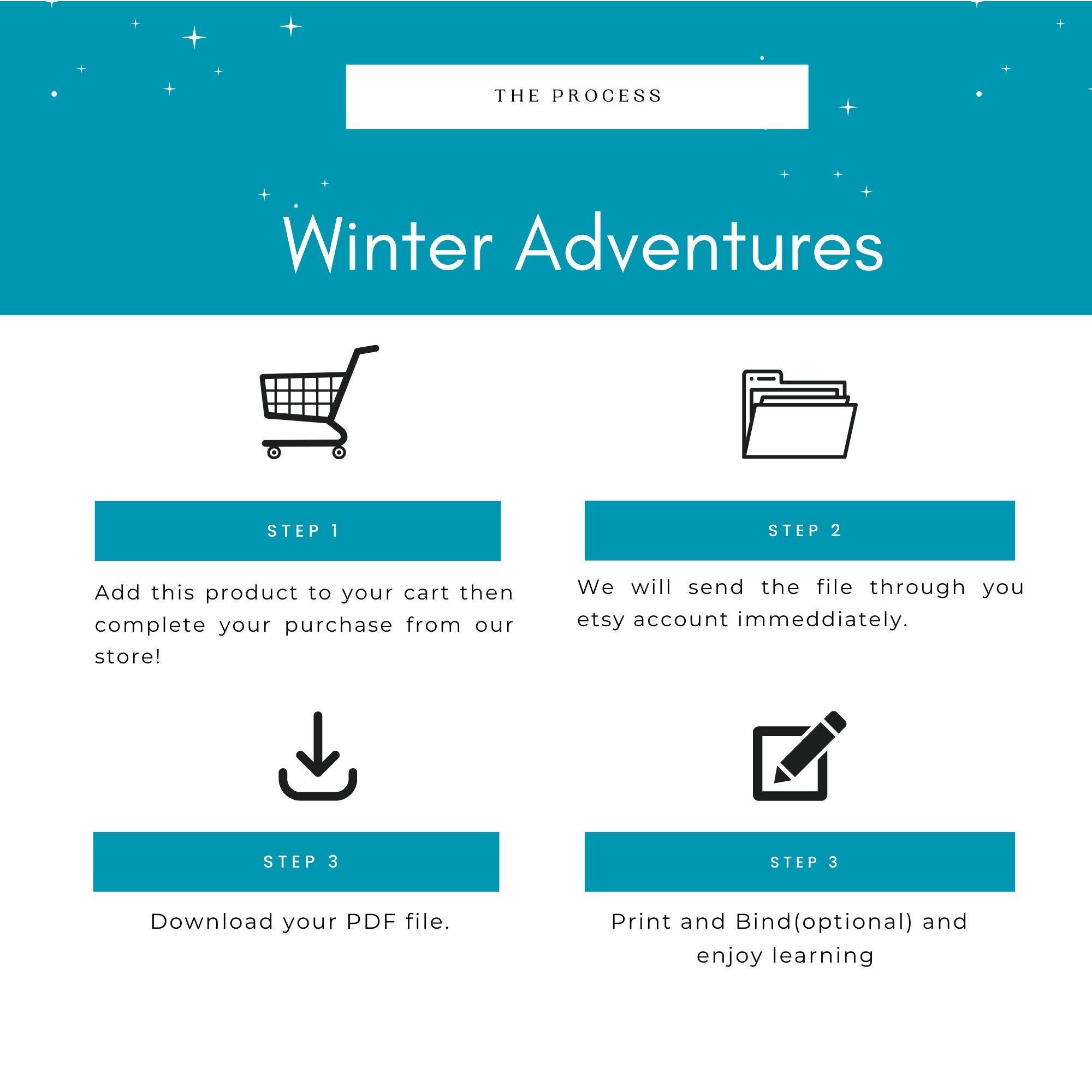 Winter Adventures Activity Workbook: Muslim Homeschool, Arabic Alphabet ...