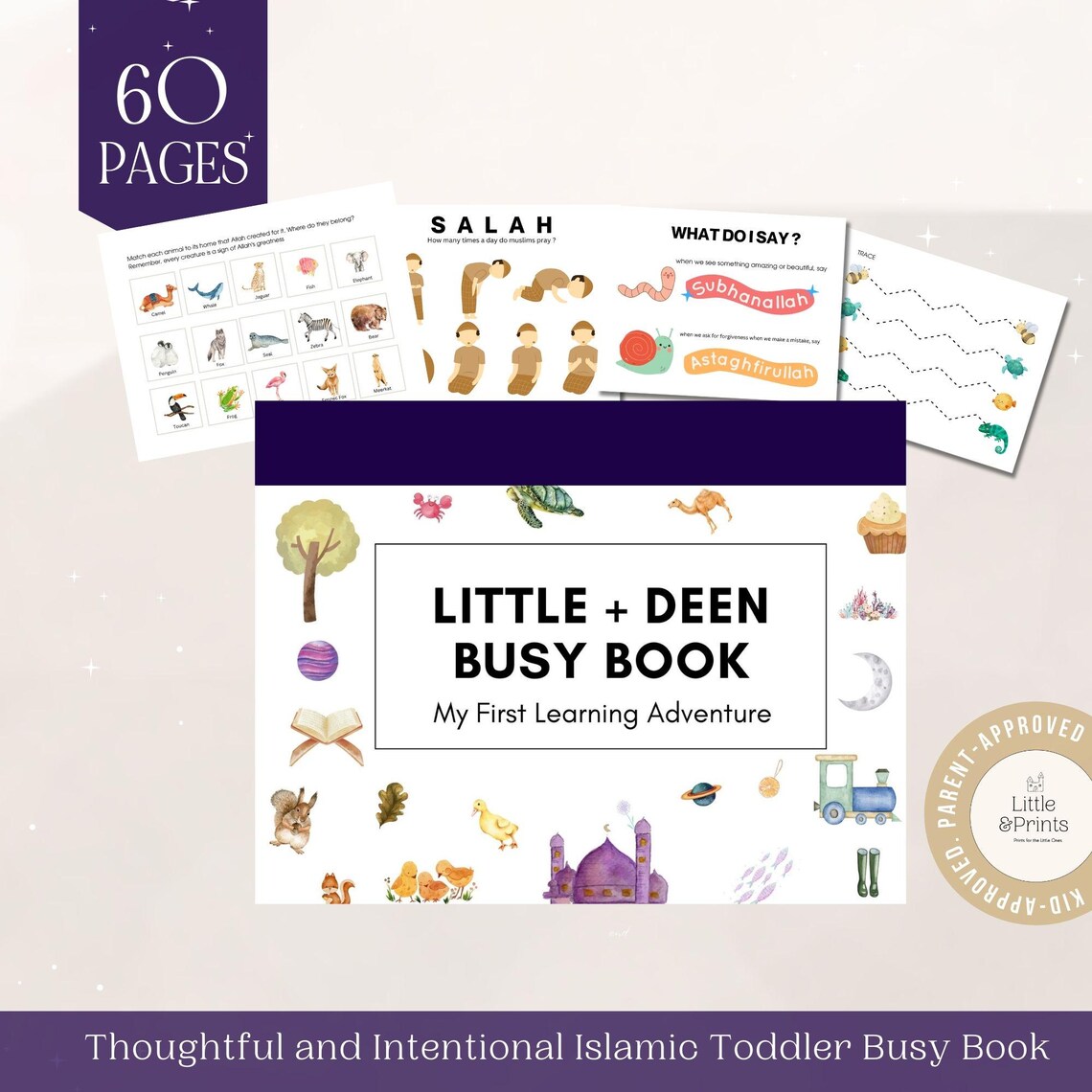 Little Muslim Busy Book Hands on Interactive Islamic Activity for ...