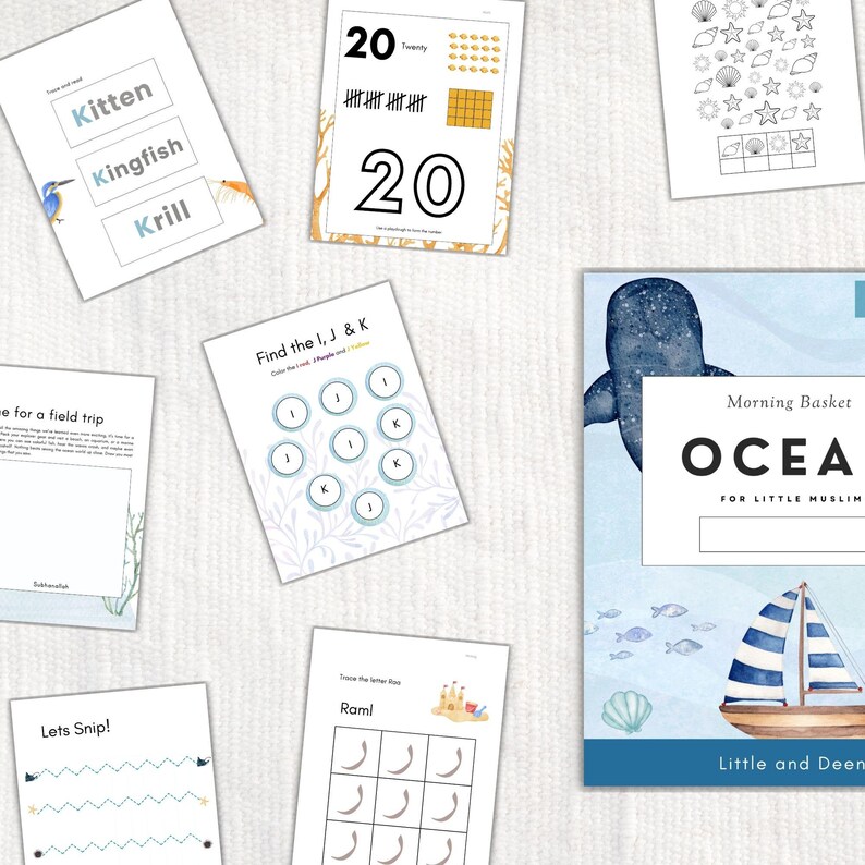 Ocean Learning Pack Preschool Printable Activities Homeschool Ocean ...