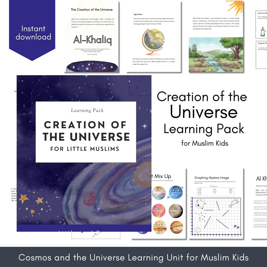 Creation of the Universe Learning Pack: Muslim Homeschool (digital ...