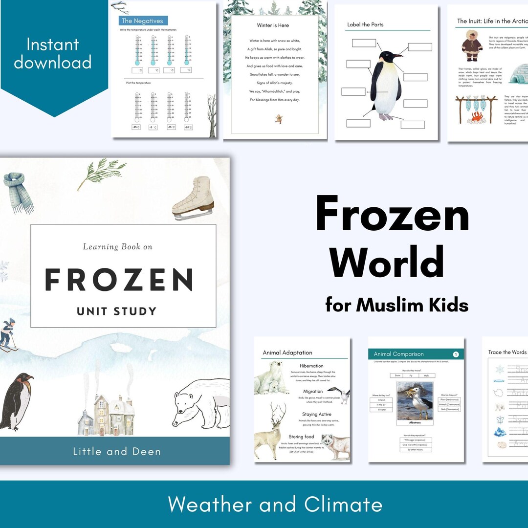Frozen World Learning Pack: Islamic Homeschool Unit (digital Download ...