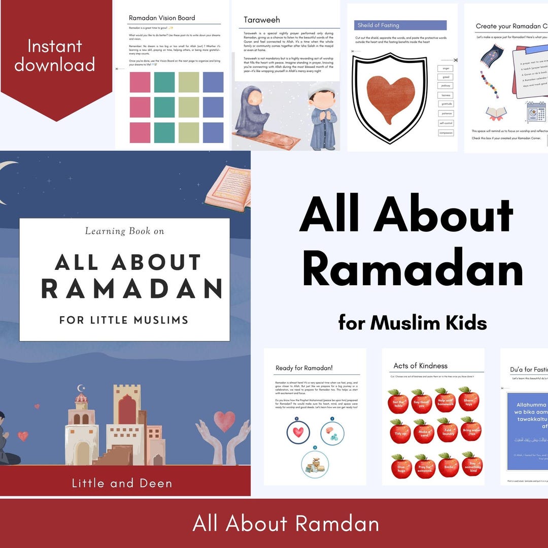 All About Ramadan Learning Pack Islamic Studies Montessori Resource ...