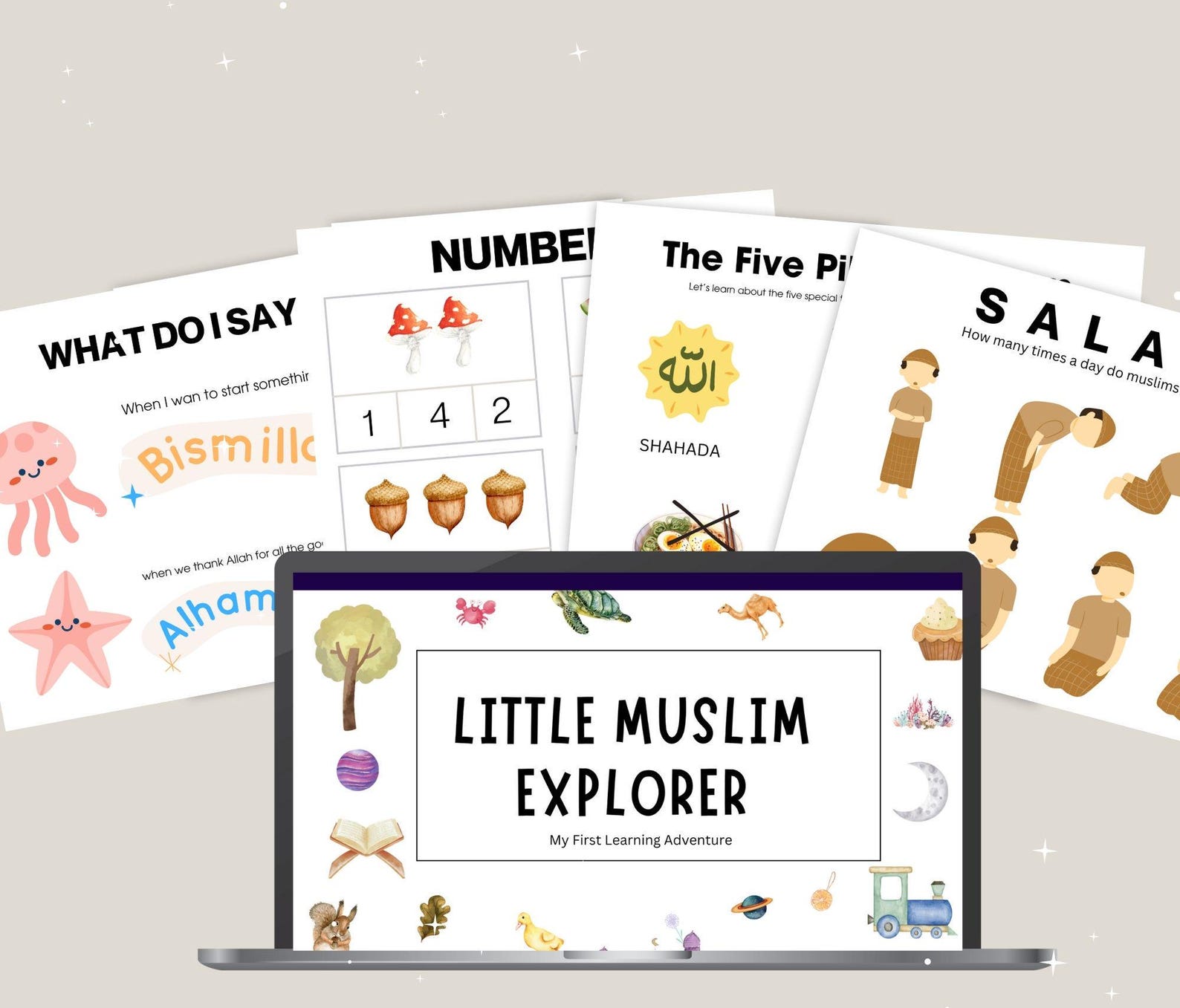 Little Muslim Busy Book Hands on Interactive Islamic Activity for ...