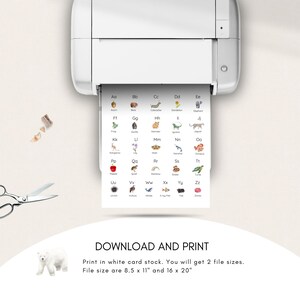 Nature Alphabet Poster: Montessori Homeschool Printable (digital ...