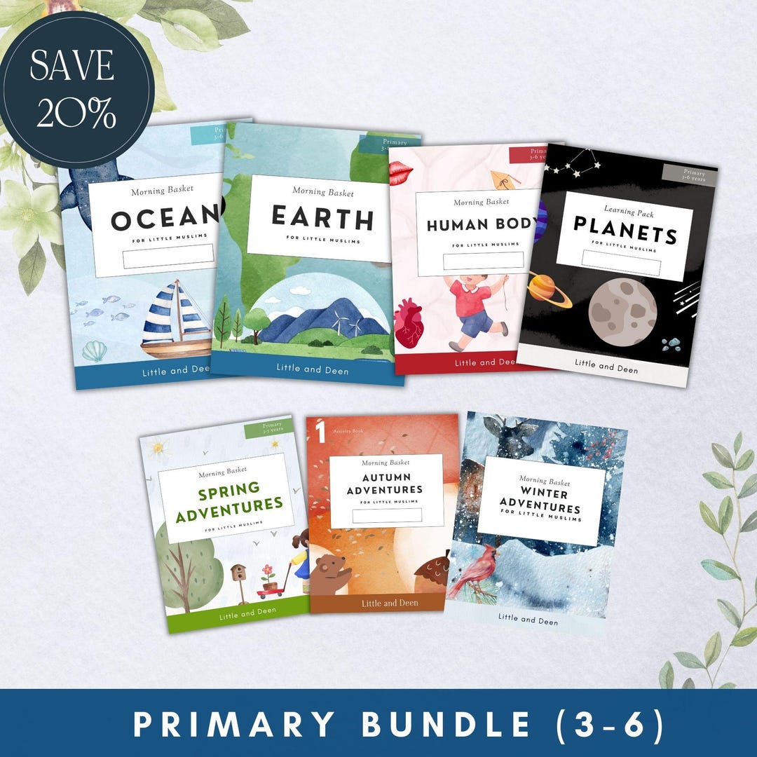 Primary Bundle : Earth, Ocean, Human Body, Spring, Autumn, Winter for 3 ...