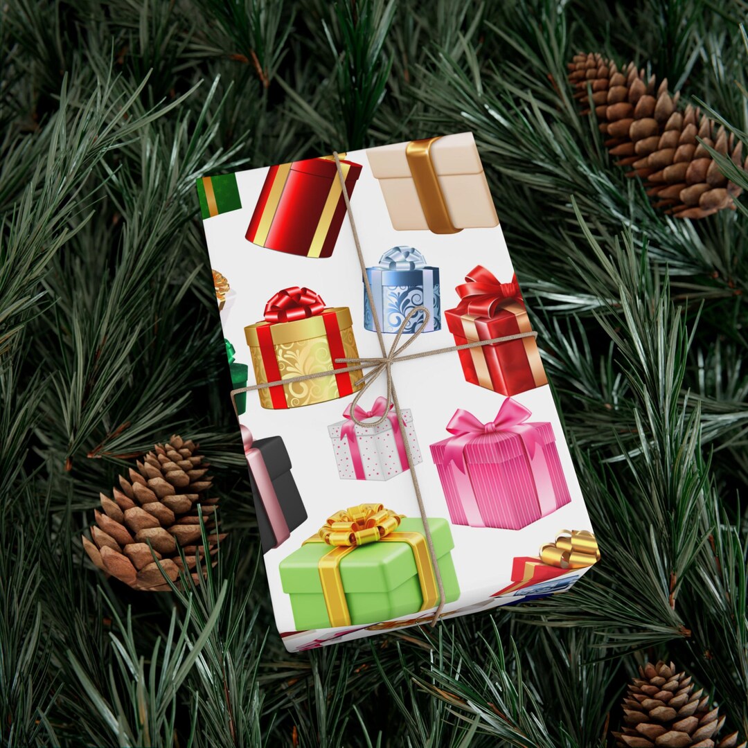 Wrapping Paper, Elegant Gift Wrap for Christmas, Holiday Packaging ...