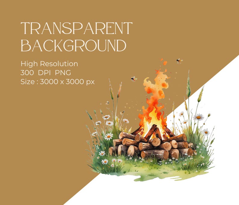 Midsummer Bonfires, Litha Clipart, Wiccan Summer Solstice Graphics ...